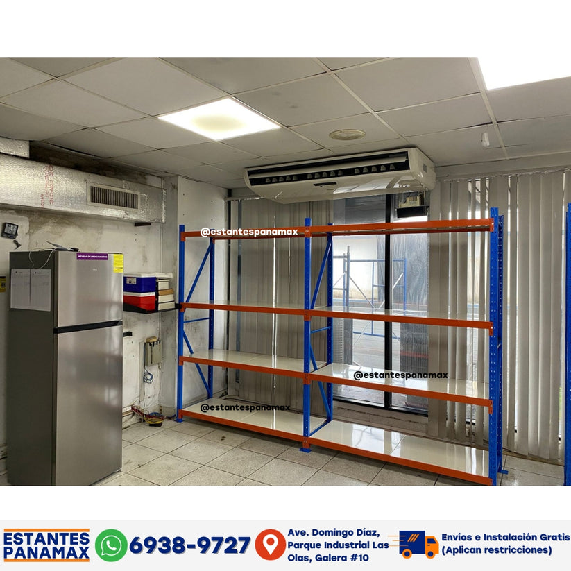 Rack para Bodega de Carga Liviana de 4 Niveles PMX-1013 – Estantes Panamax