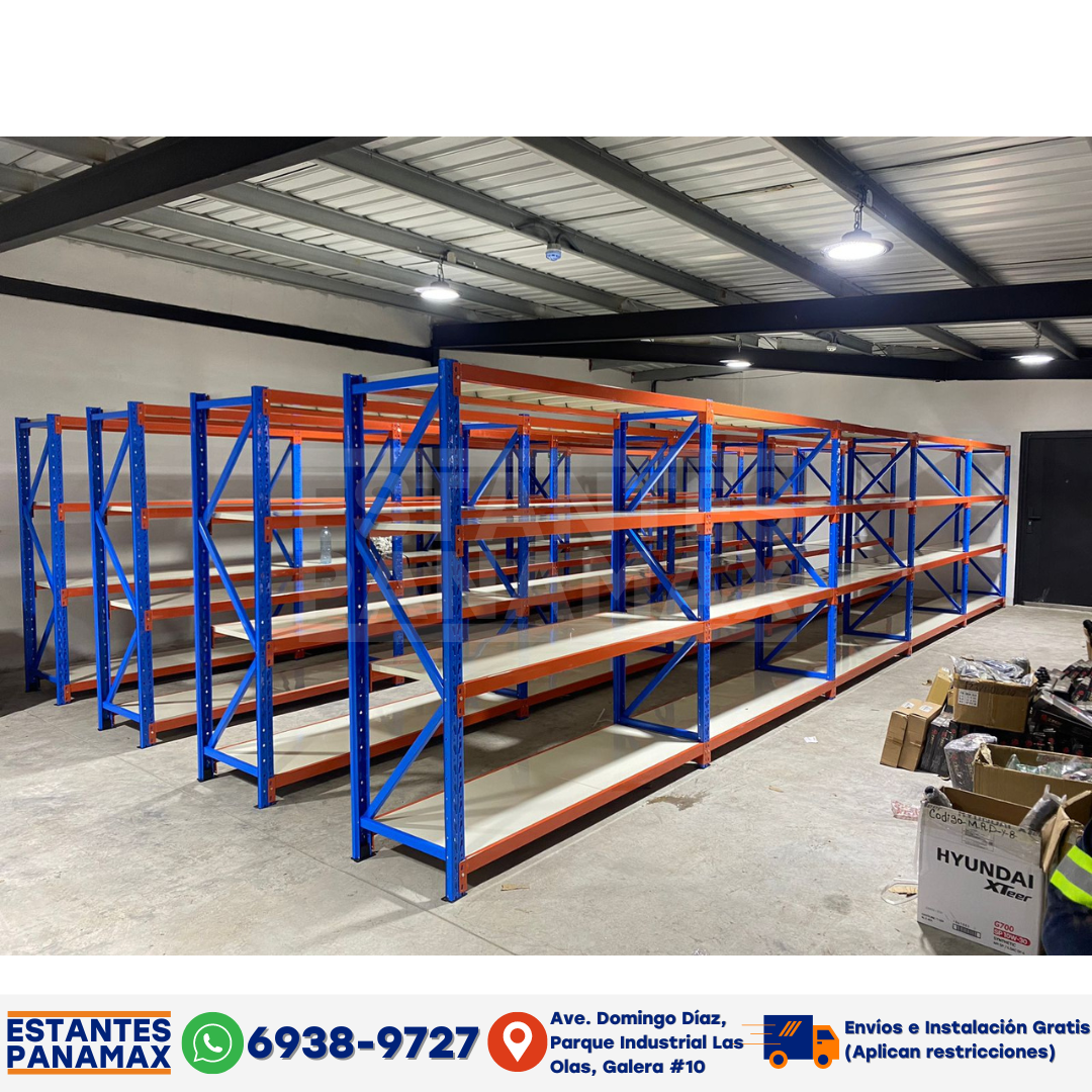 Rack para Bodega de Carga Mediana 350kg x Nivel de 4 Niveles 200*200*6 ...