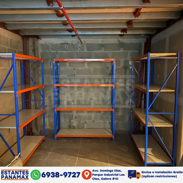 Rack para Bodega de Carga Liviana de 4 Niveles PMX-1013 – Estantes Panamax