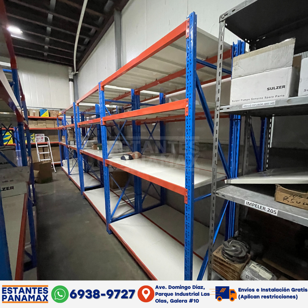 Rack para Bodega de Carga Liviana de 4 Niveles 250kg x Nivel PMX-1013 ...