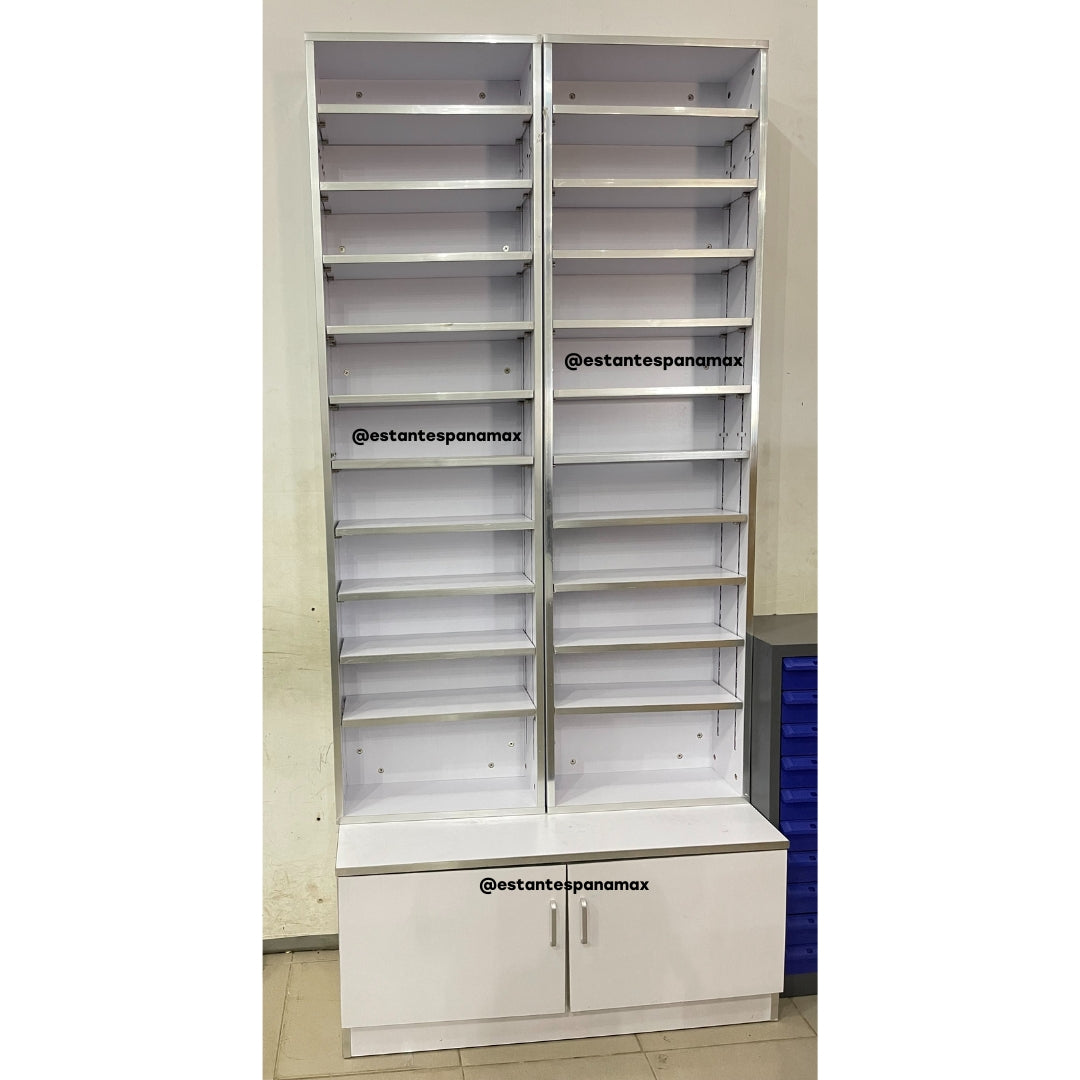 Mueble de MDF en Color Blanco con 20 Niveles Para Farmacias MDF-20 ...