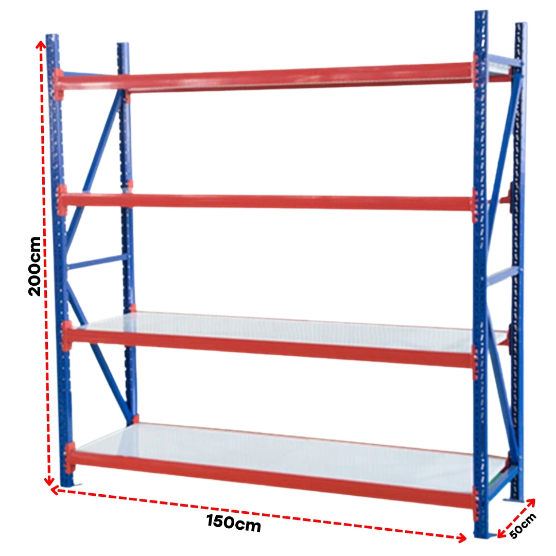 Rack para Bodega de Carga Liviana de 4 Niveles 250kg x Nivel PMX-1013 ...